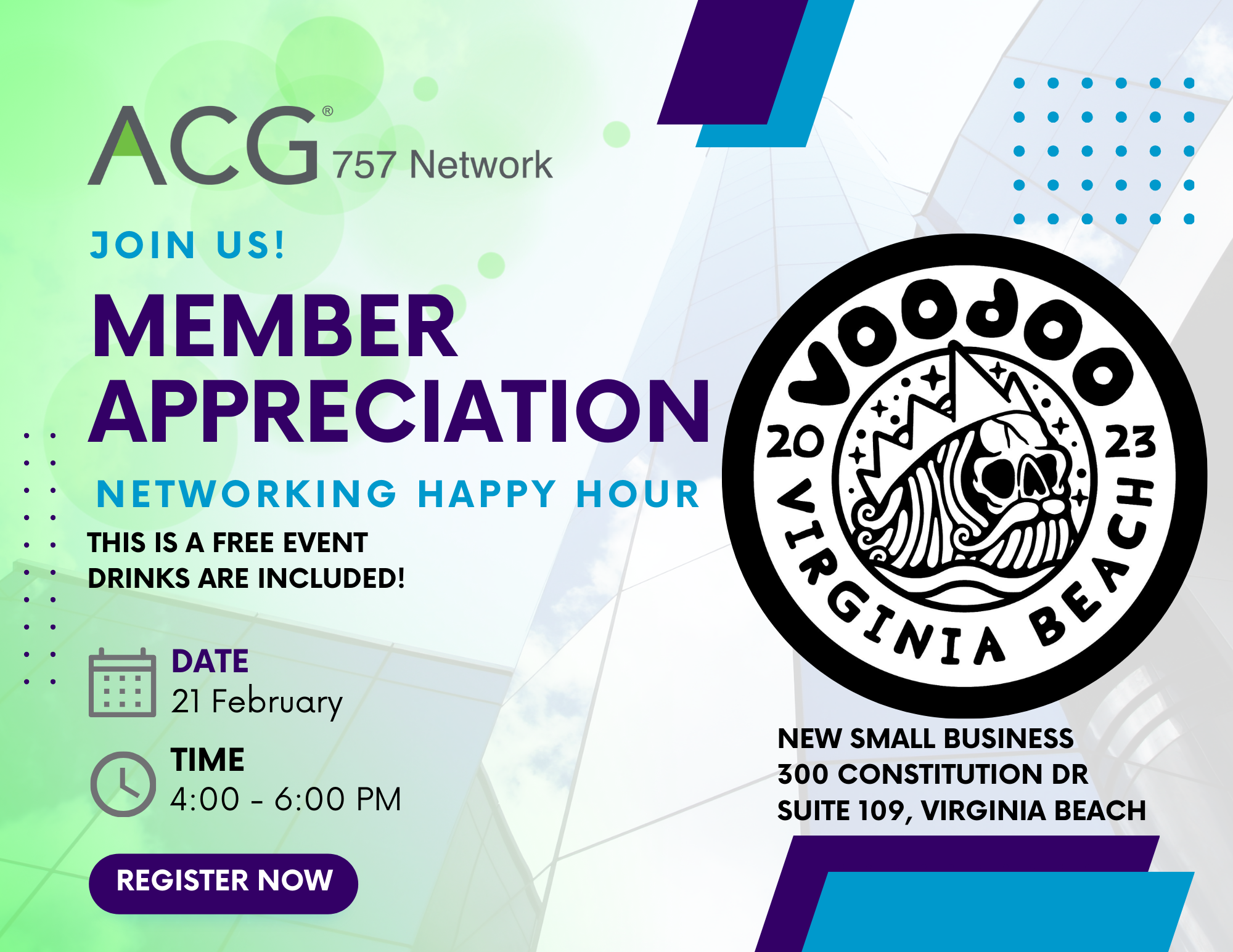 Member Appreciation Networking Happy Hour | ACG 757 Network